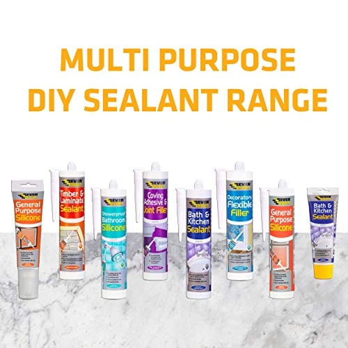 Everbuild Showerproof Bathroom Silicone Sealant – Permanently Flexible – Muck N Brass