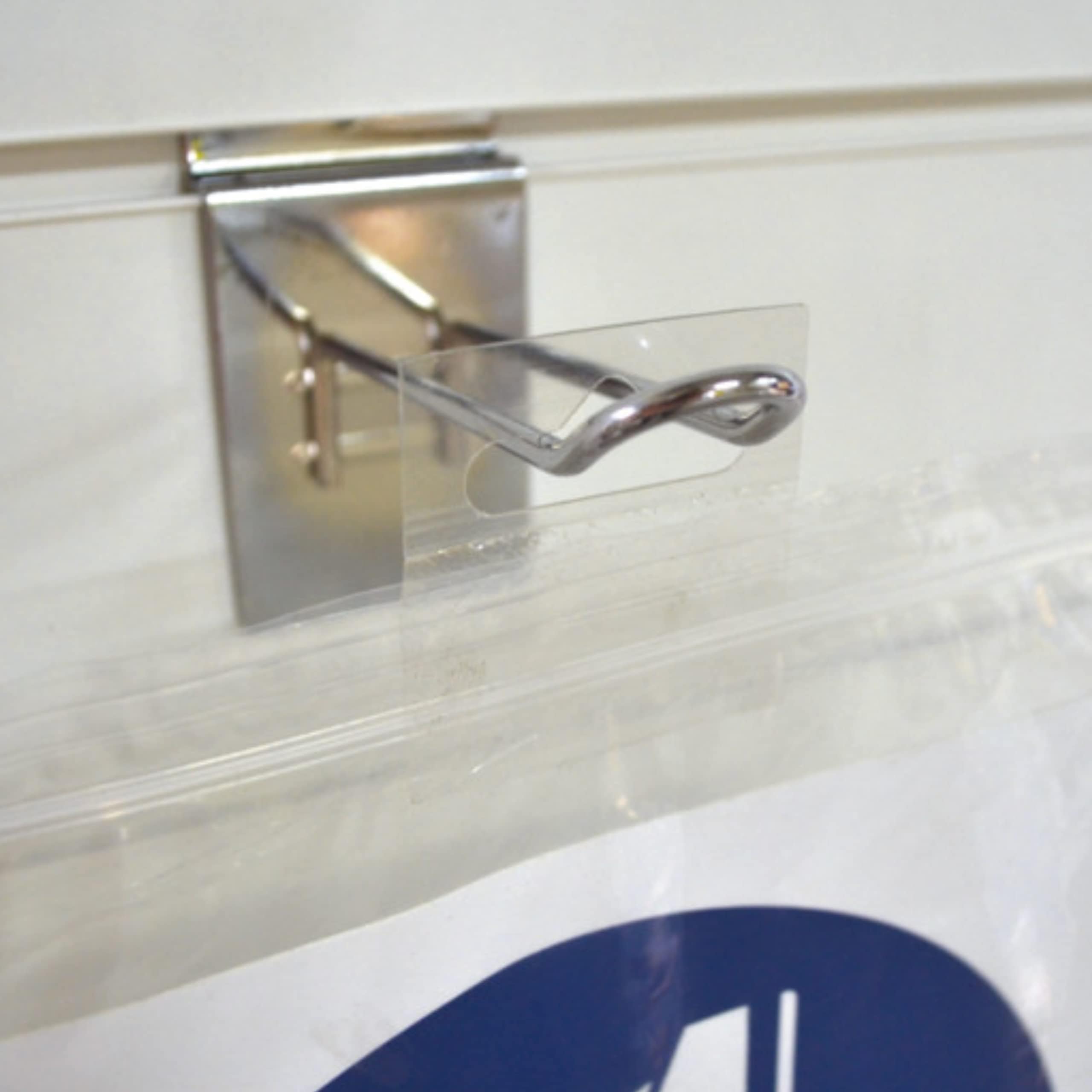 GSA - Flexible Euro Hooks Hang Tabs (1000pc) 50mm x 50mm Roll | Plasti ...